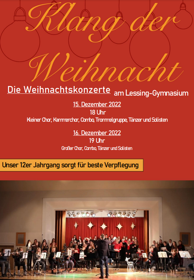 Weihnachtskonzert - Lessing-Gymnasium Plauen